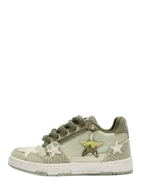 KAALIXTO X Beaster Skateboarding Low Top Sneakers - Green