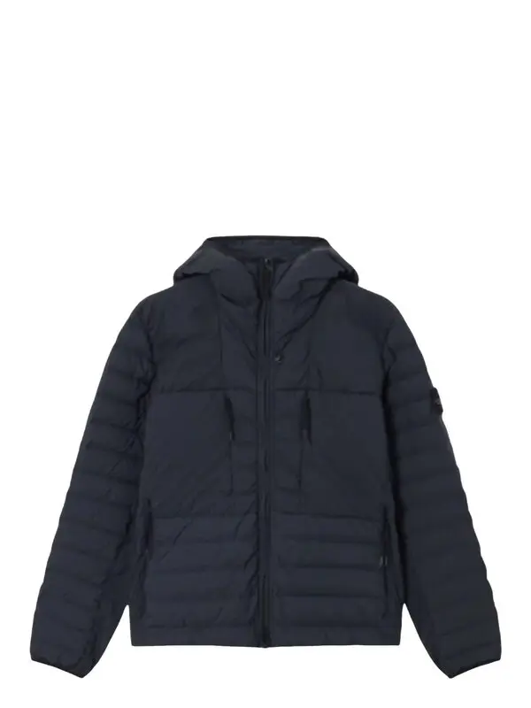 Stone Island Padded Hooded Jacket - Navy