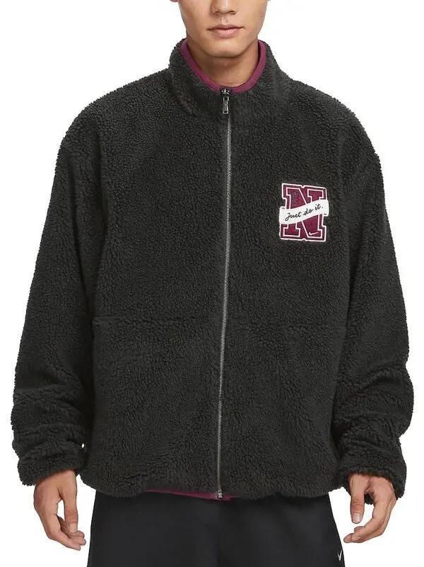 Nike Nsw Reversible Fleece Jacket - Black/red