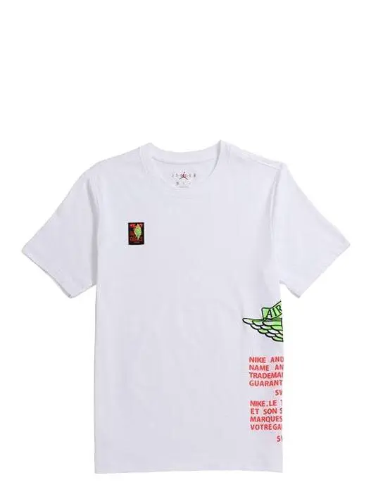 JORDAN Label Sports Short Sleeve T-shirt - White