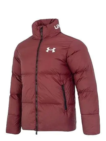 Under Armour Logo Puffer Jacket - Burgundy