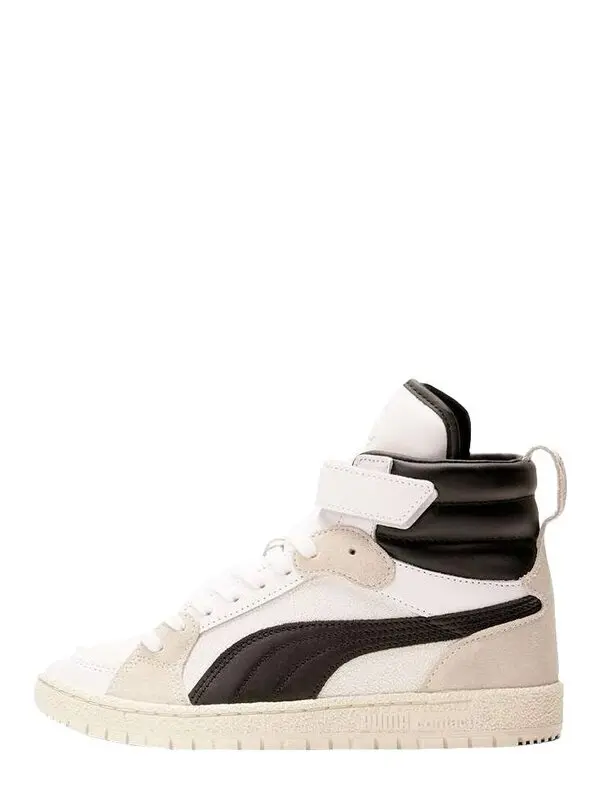 PUMA Ralph Sampson Mid 'high Court Regal' High Top Sneakers - White/gray/black