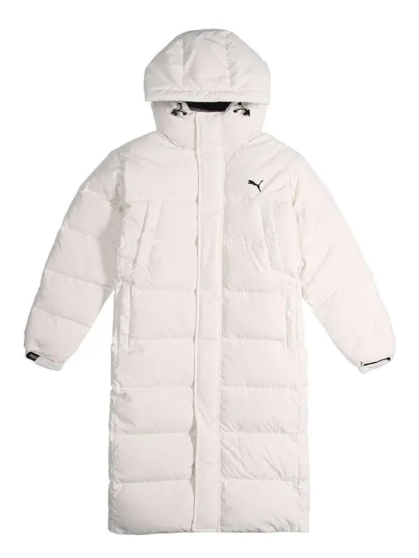 PUMA Long Cut Hoodie Coat - White