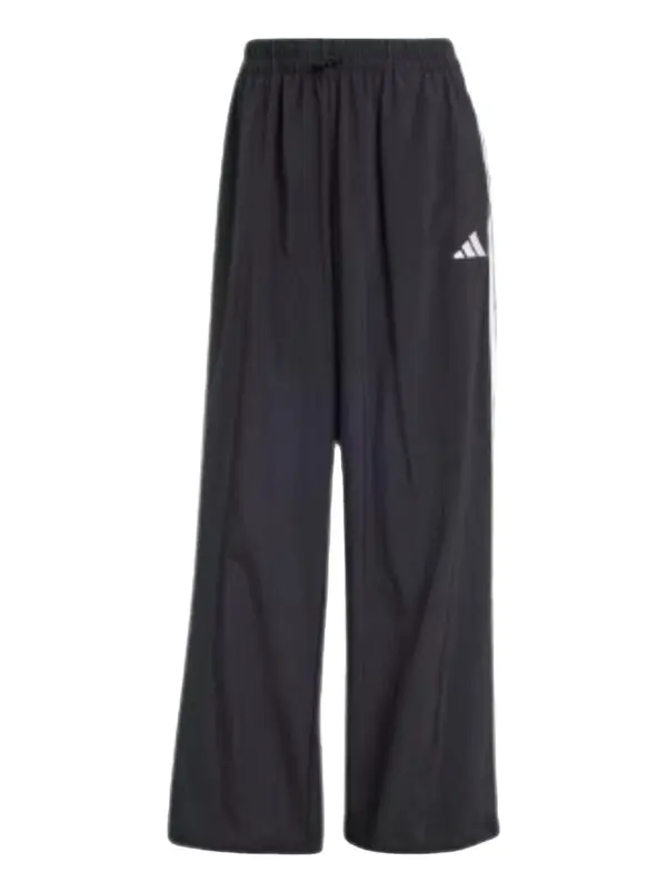 Adidas Essentials 3-stripes Lifestyle Sweat Parachute Pants - Black/white