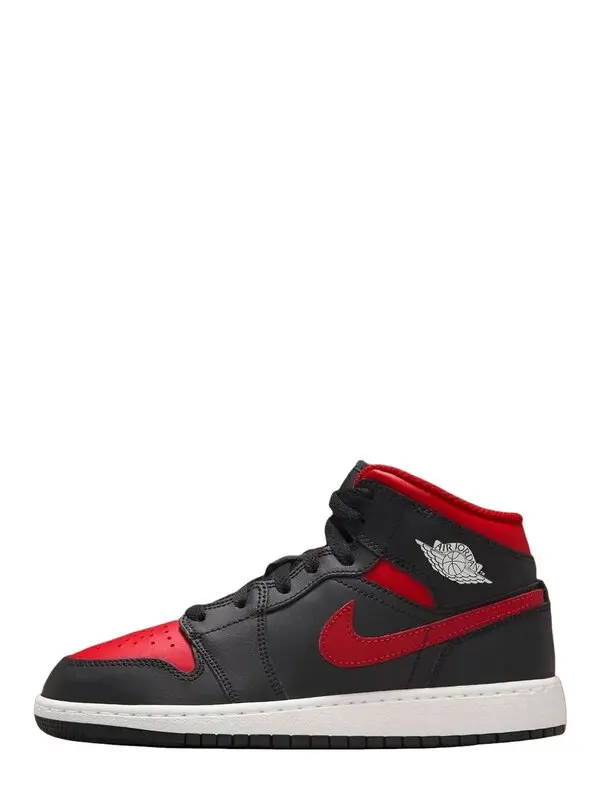 JORDAN 1 Mid "bred - Black/red