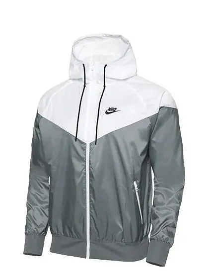 Nike Sport Zipper Hoodie Wind-proof Jacket - Graywhite