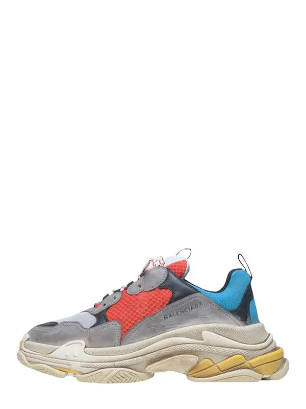 Balenciaga Triple S Sneakers - Grey/blue/red