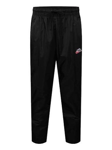 Nike Windrunner Elastic Drawstring Sports Long Pants - Black
