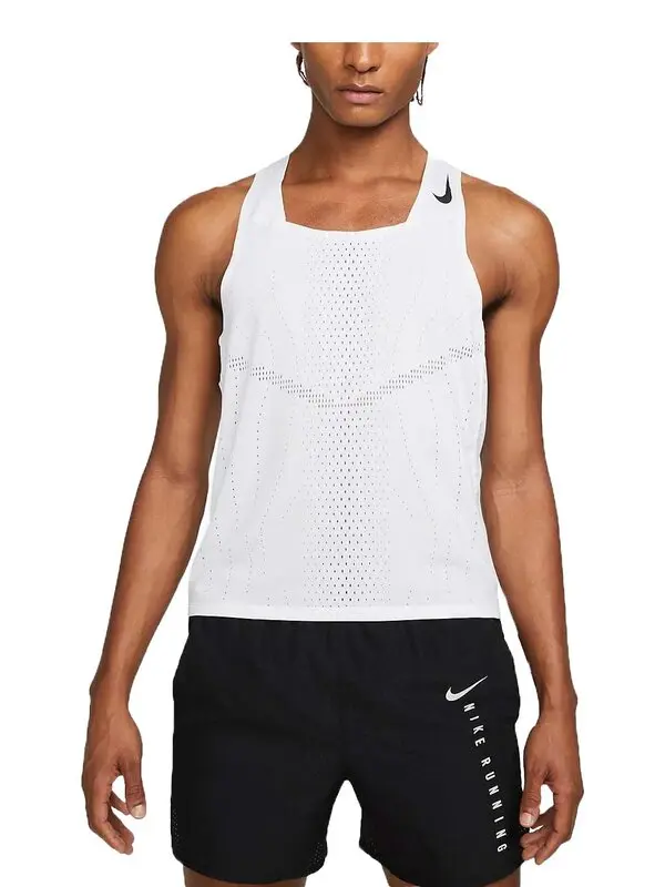 Nike Dri-fit Adv Aeroswift Racing Vest - White/black