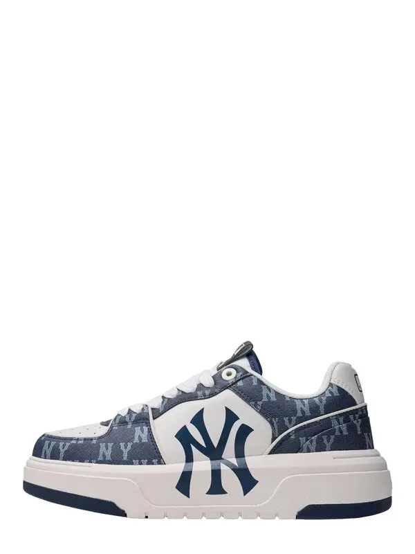MLB Chunky Classic Monogram Sneakers - Navy/white