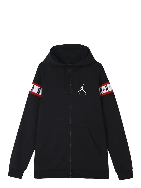 JORDAN Air Sports Zip-up Hooded Jacket - Black