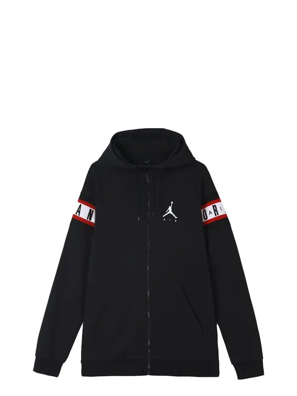 JORDAN Air Sports Zip-up Hooded Jacket - Black