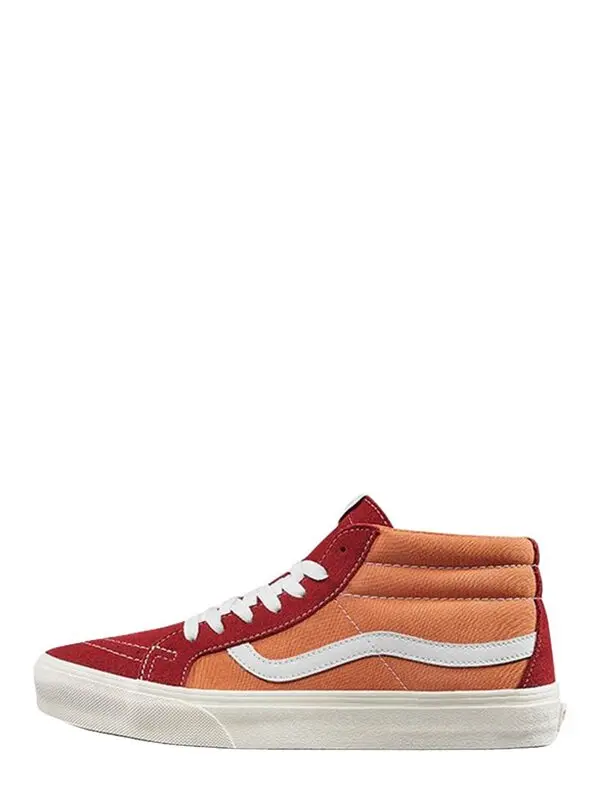 VANS Mid-top Casual Skate Shoes - Orange/red