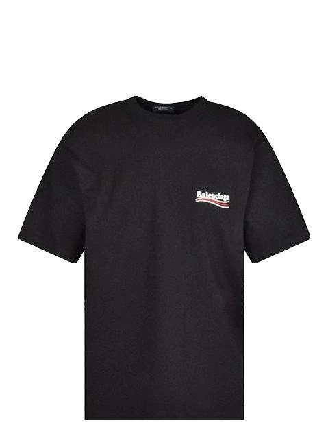 Balenciaga Political Campaign T-shirt Large Fit - Black
