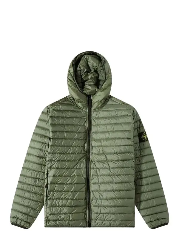 Stone Island Lightweight Hooded Down Jacket - Green