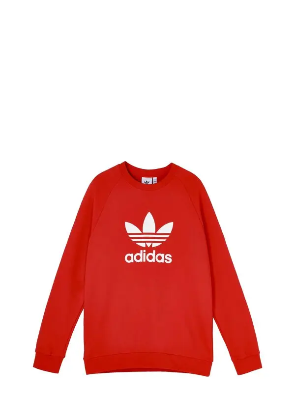 Adidas Originals Trefoil Crew Pullover - Red