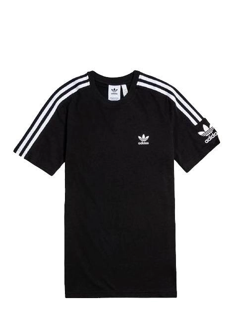 Adidas Originals 3 Bands Logo Printing Short Sleeve - Black