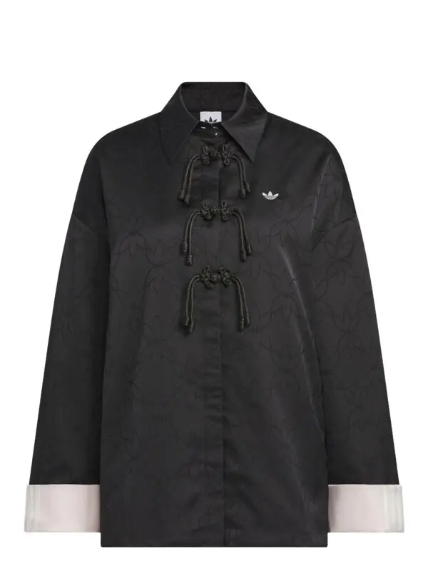 Adidas Shirt Jacket With Knot Details - Black