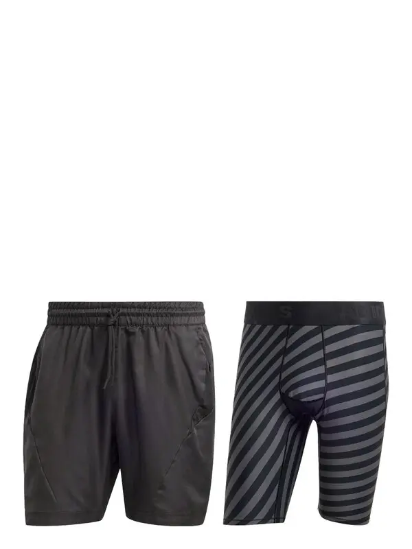 Adidas Aeroready Two-in-one Pro Shorts - Black