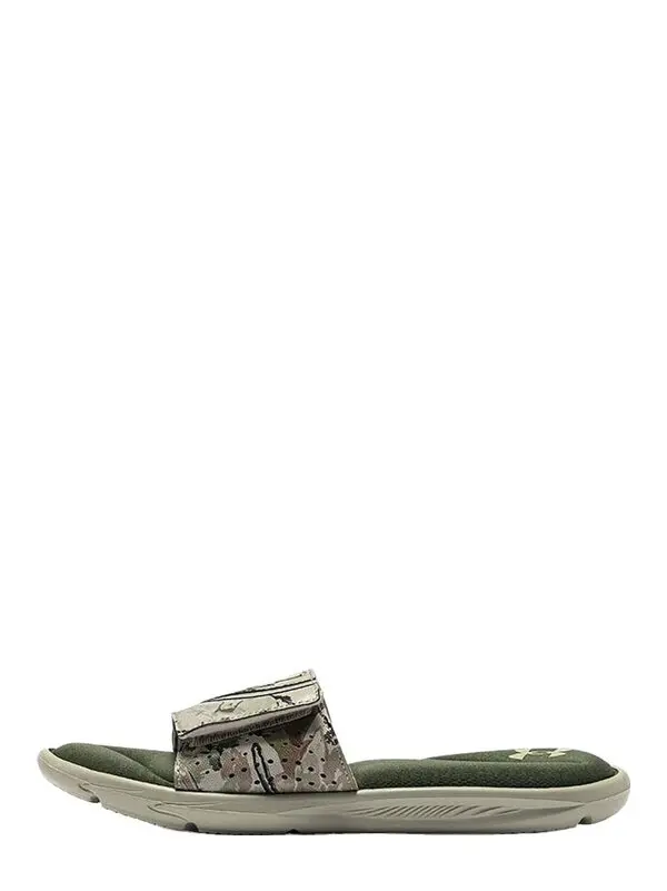Under Armour Ignite 6 Graphic Strap Slide - Khaki Base/marine Od Green