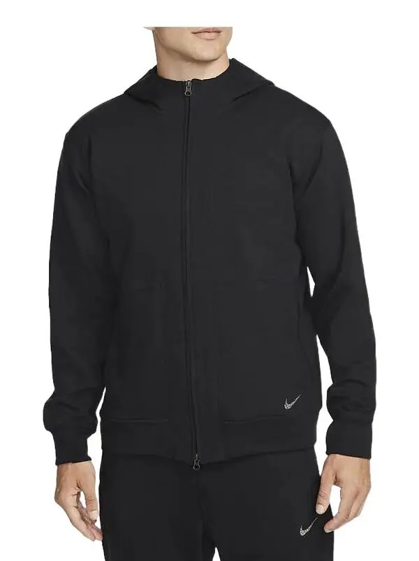 Nike Long Sleeves Hooded Zipped Jacket 'black - Default Colorway