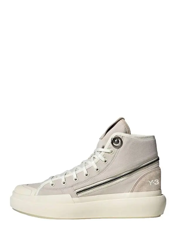 Adidas Y-3 Ajatu Court High Sneakers - Light Grey