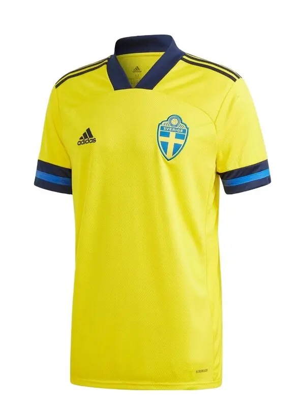 Adidas Sweden National Football Team Home Jersey - Yellow/night Indigo