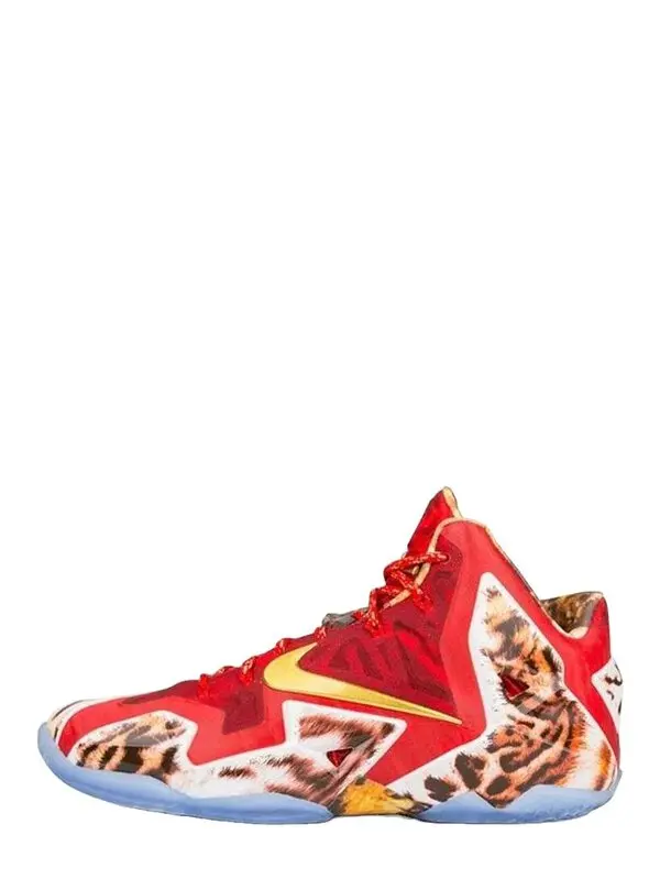 Nike Lebron "2k14" Athletic Sneakers - Red/goldyellowgold
