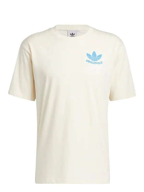 Adidas Originals Happy Earth T-shirt 'non Dyed - White/blue