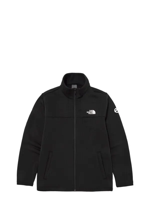 The North Face Brushed Fleece Zip Up Jacket - Black