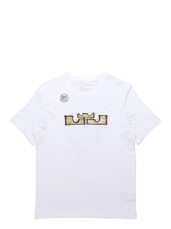 Nike As Nk Dry Lbj Ssnl Logo Tee - White