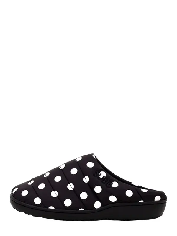SUBU Originals F-line Polka Dot Slipper - Black/white