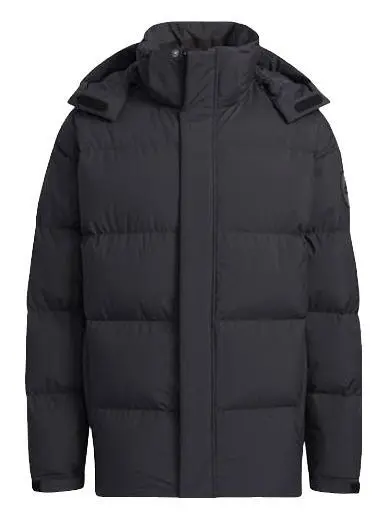 Adidas Solid Color Down Feather Hooded Jacket - Default Color