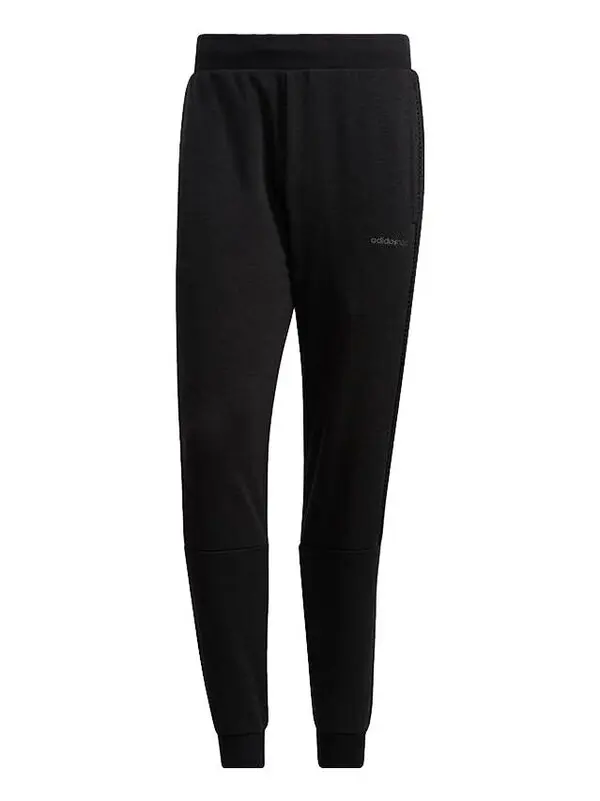 Adidas Neo Logo Mesh Running Sports Pants/trousers/joggers - Black