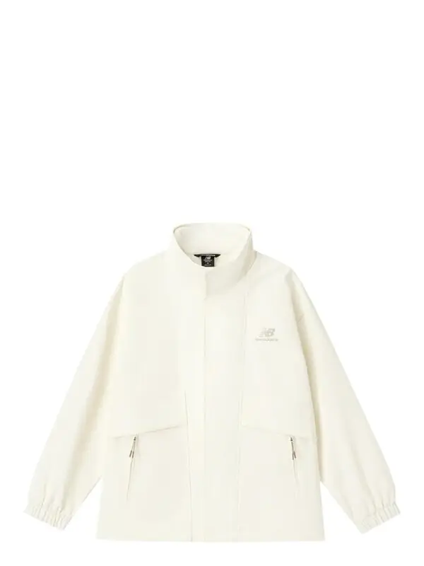NEW BALANCE Logo Print Sport Jacket - White