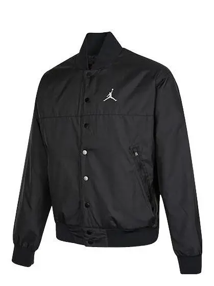 JORDAN Air Logo Baseball Collar Jacket - Black