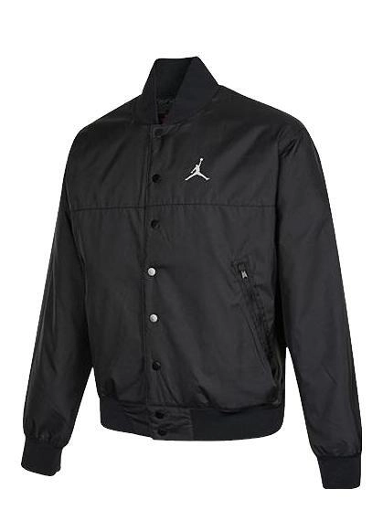 JORDAN Air Logo Baseball Collar Jacket - Black