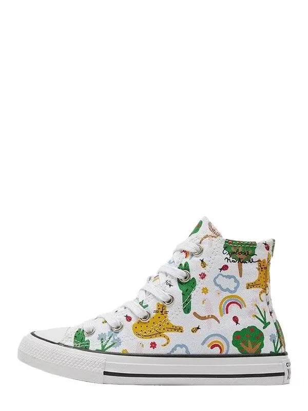 CONVERSE Chuck Taylor All Star High Top Sneakers - White/green