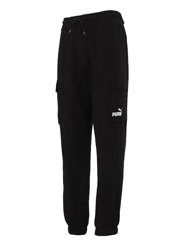 PUMA Running Training Breathable Knit Bundle Feet Sports Long Pants - Black
