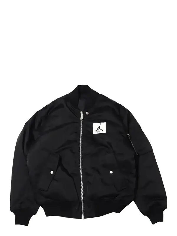 JORDAN Air Essentials Statement Varsity Bomber Jacket - Black/sail