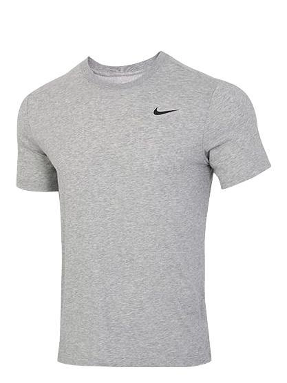 Nike Dri-fit Sports Training Short Sleeve T-shirt - Gray