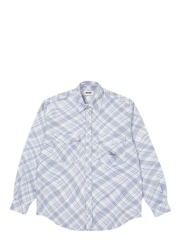 PALACE Warp Check Shirt - Blue