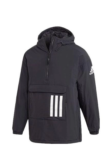 Adidas Padded Hooded Jacket - Black