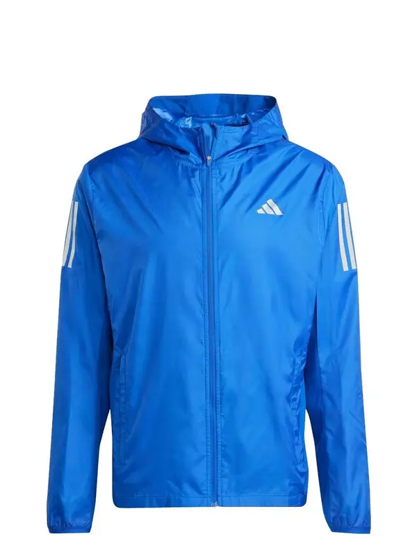 Adidas Own The Run Hooded Jacket - Blue