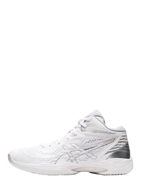 Asics High Top Basketball Sneakers - White/gray