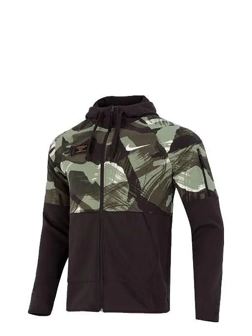 Nike Dri-fit Camouflage Fleece Hooded Jacket - Default Colorway