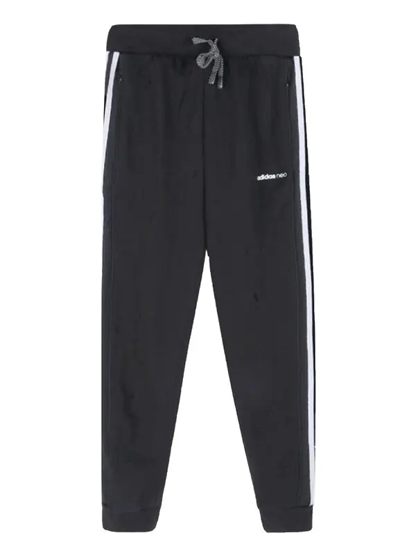 Adidas Neo Cs Msh Pnl Tp Side Stripe Bundle Feet Sports Pants - Black