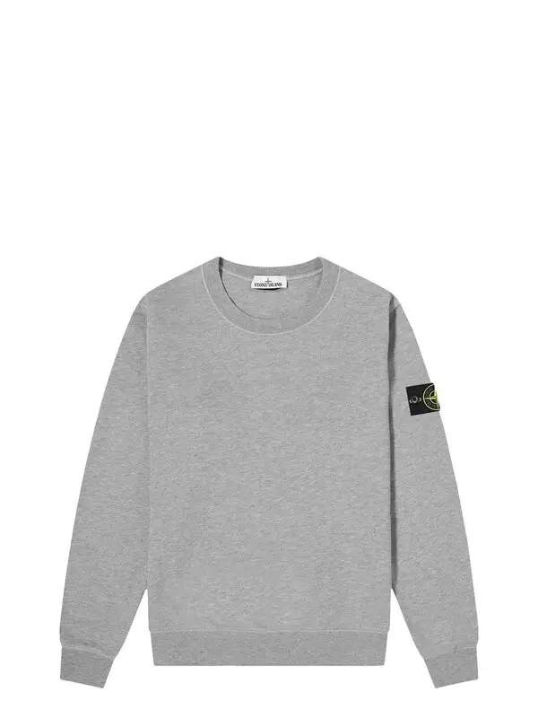Stone Island Garment Dyed Sweatshirt - Melange Grey