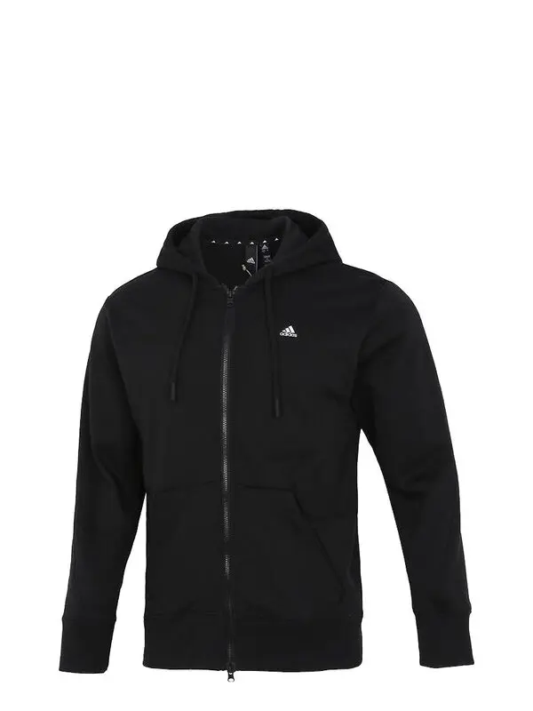 Adidas Logo Woven Zipper Hooded Jacket - Default Color
