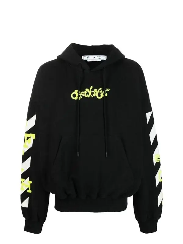 Off-White Diag Arrows-logo Hoodie - White